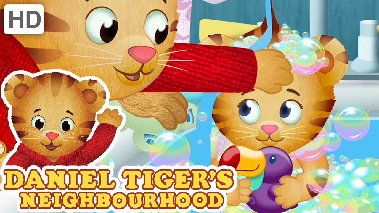 Daniel Tiger 🛁 Bath Time with Baby Margaret and Daniel! | Videos for ...