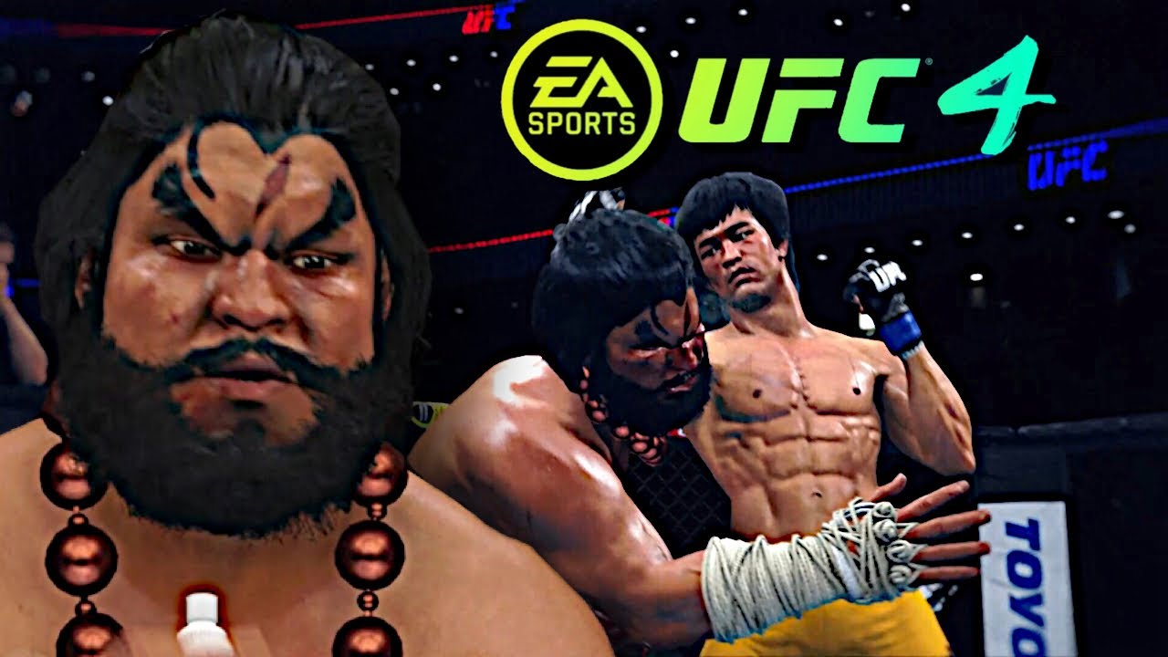 BRUCE LEE vs GAN RYU (暴走大銀杏・巌竜 | TEKKEN) EA sports UFC4 - YouTube