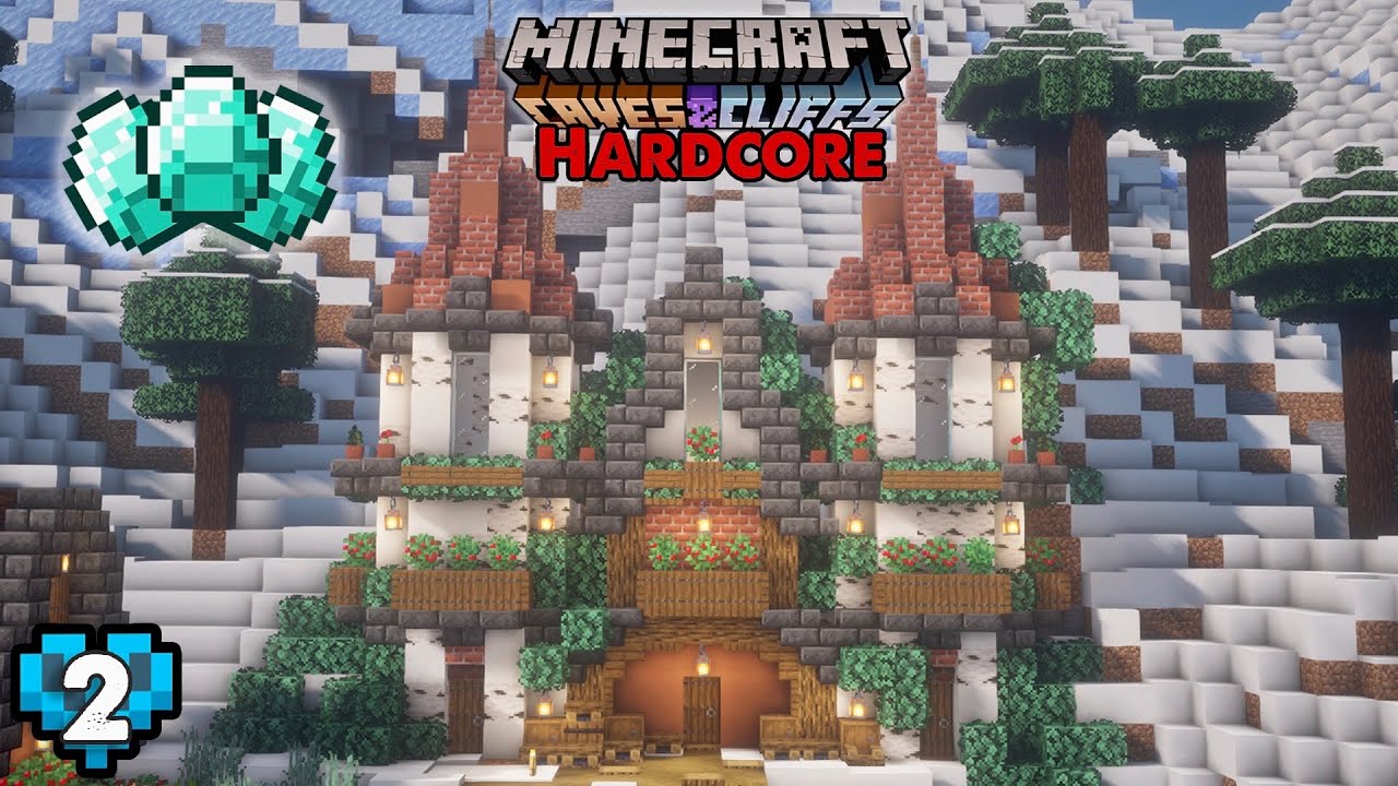 DIAMONDS and Mine Entrance | 1.18 Minecraft Hardcore Survival Let's ...