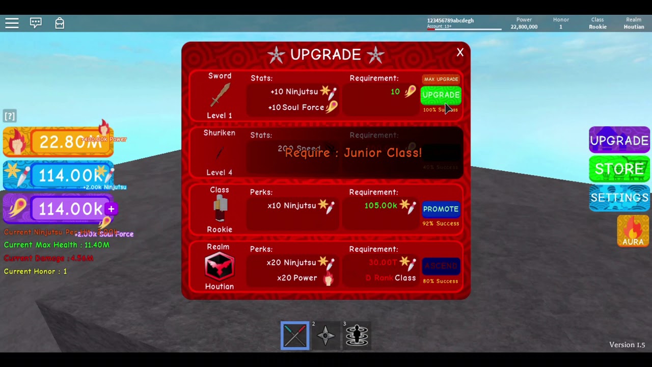 (Roblox) Con đường trở thành ninja chính trực(💥OP NINJA SIMULATOR🔥)part ...