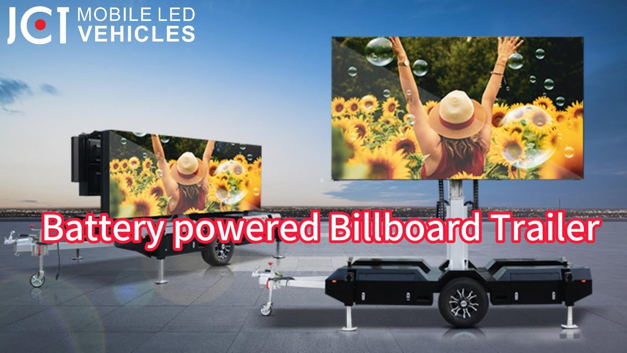 EF8NE,Battery powered Billboard Trailer - YouTube