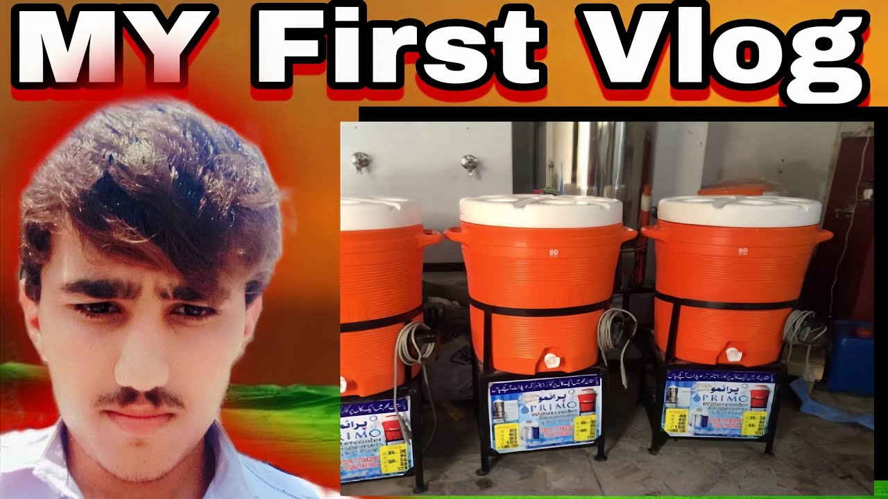 My first Vlog Pakistan Pani wala cooler technical for you barf for you ...