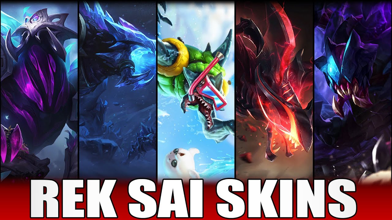 REKSAI SKINS 2022 | All Rek'Sai Skins Including Elderwood Rek'Sai - YouTube