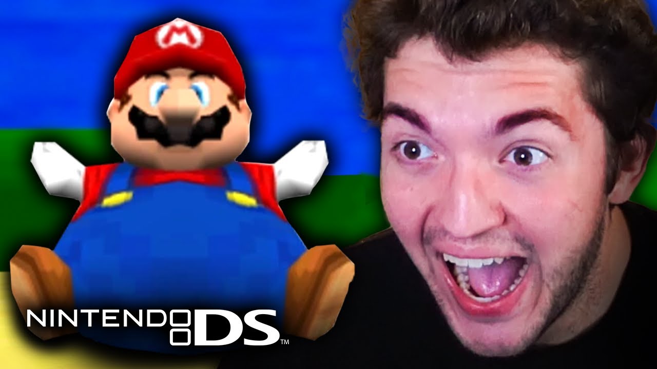Pro SM64 speedrunner tries DS version for the first time - YouTube