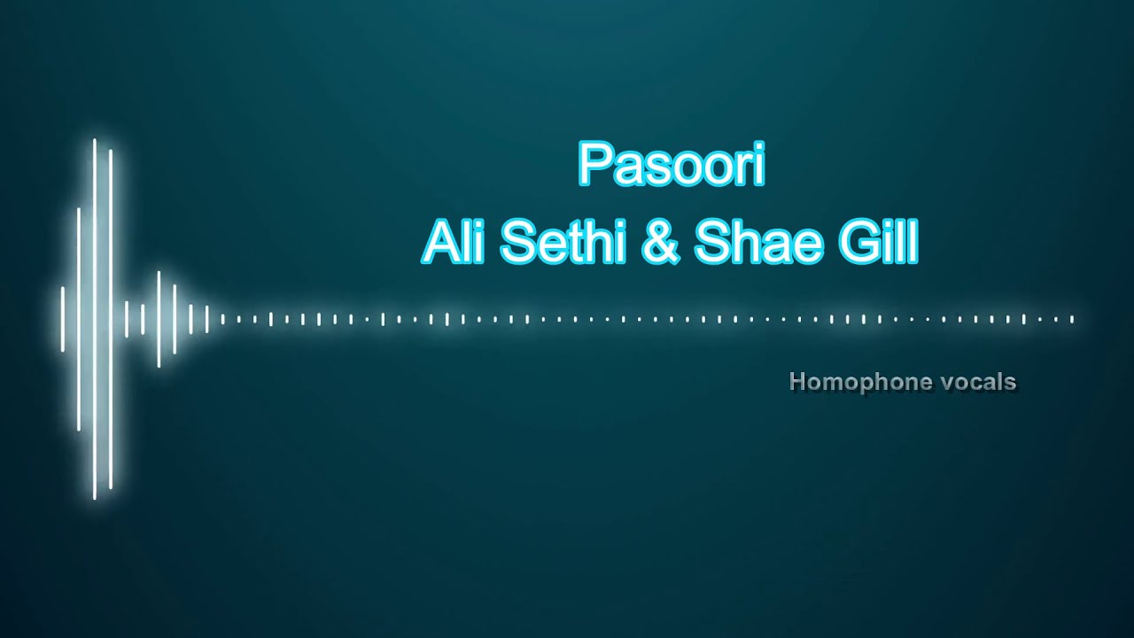 Pasoori | Ali Sethi | Shae Gill (Instrumental & Music Only) - YouTube
