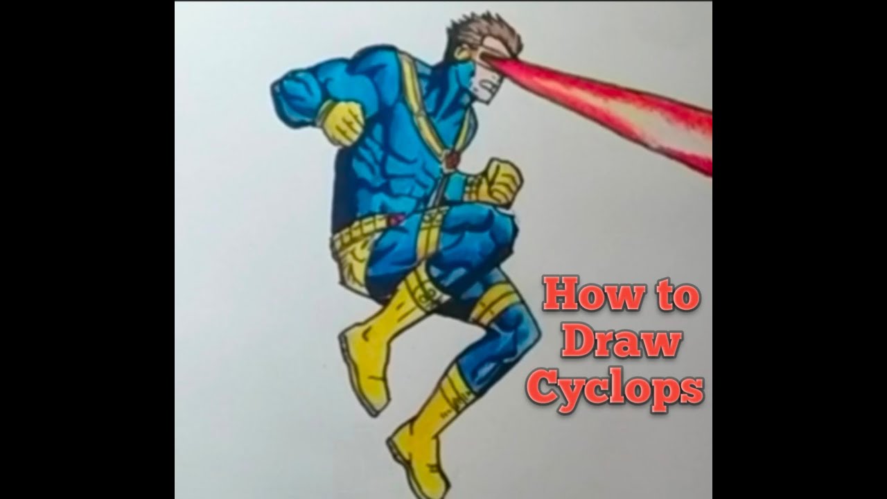 How to draw Cyclops (X-Men) - YouTube