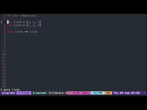 Vimscript Tutorial: List ( comparing lists ) - YouTube