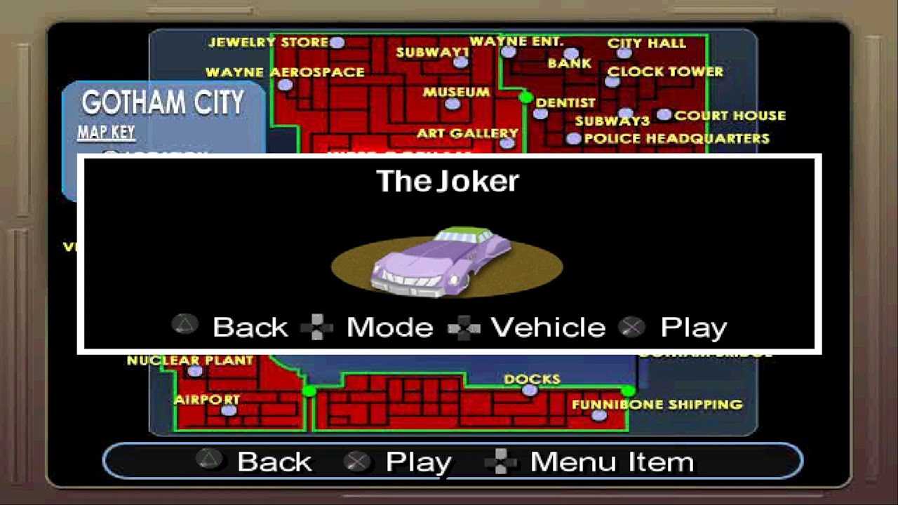 Batman: Gotham City Racer All Vehicles [PS1] - YouTube