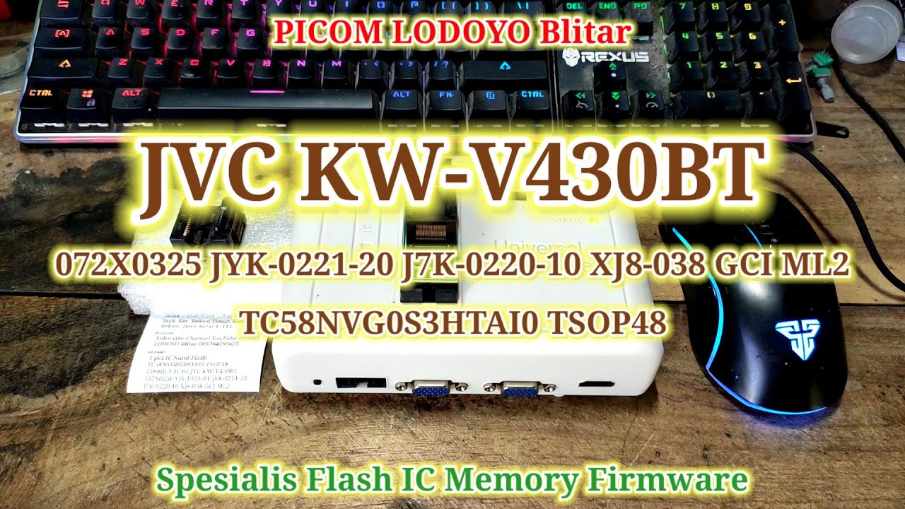 Flash IC TC58NVG0S3HTAI0 Firmware JVC KW-V430BT 072X0325 JYK-0221-20 ...
