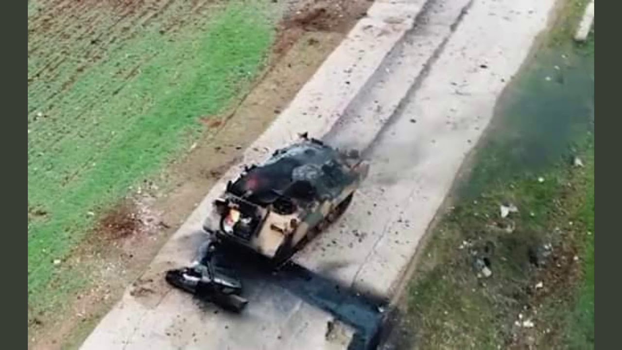Syrian Air Force Bombed & Destroyed a Turkish Tank Killing 3 on Board ...