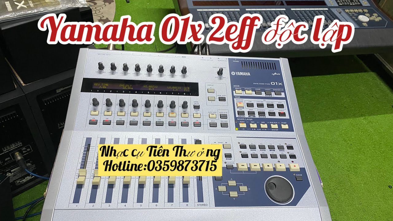 Mixer Digital Yamaha 01x 2eff độc lâp.☎️:0359873715 Thưởng Võ - YouTube