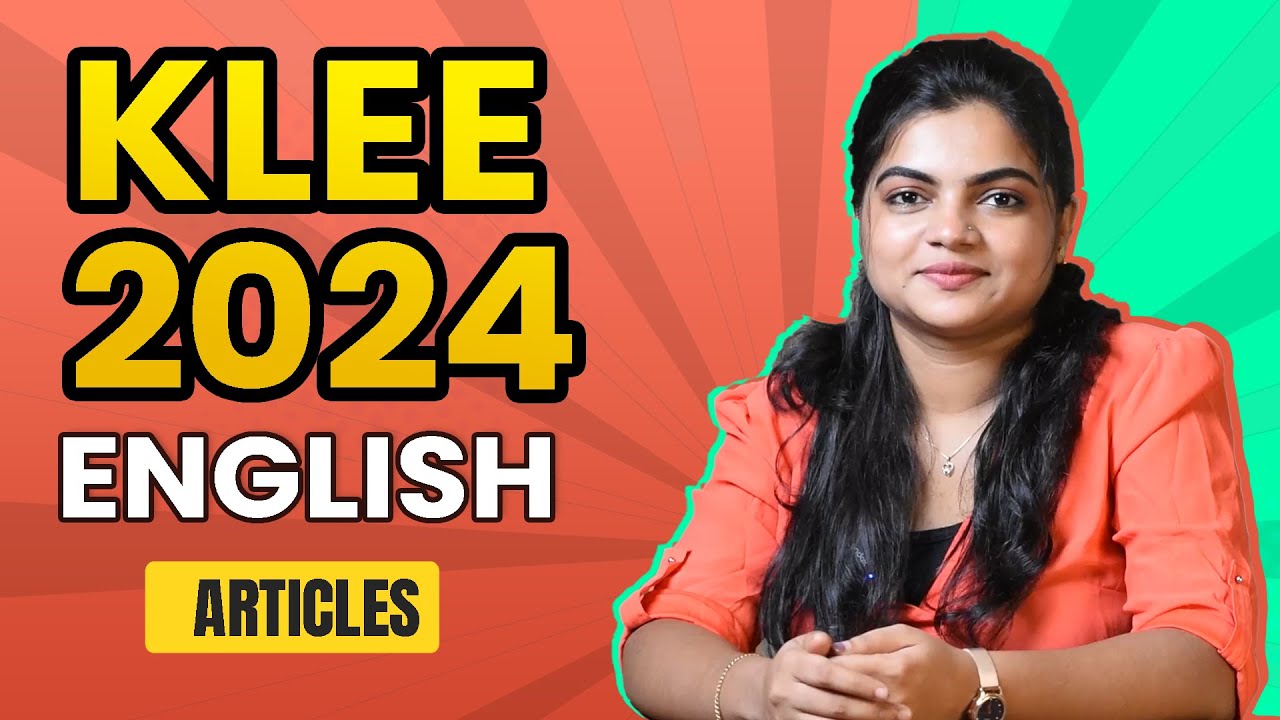 KLEE 2024 | English Grammar | Articles | Kerala LLB Entrance Exam - YouTube