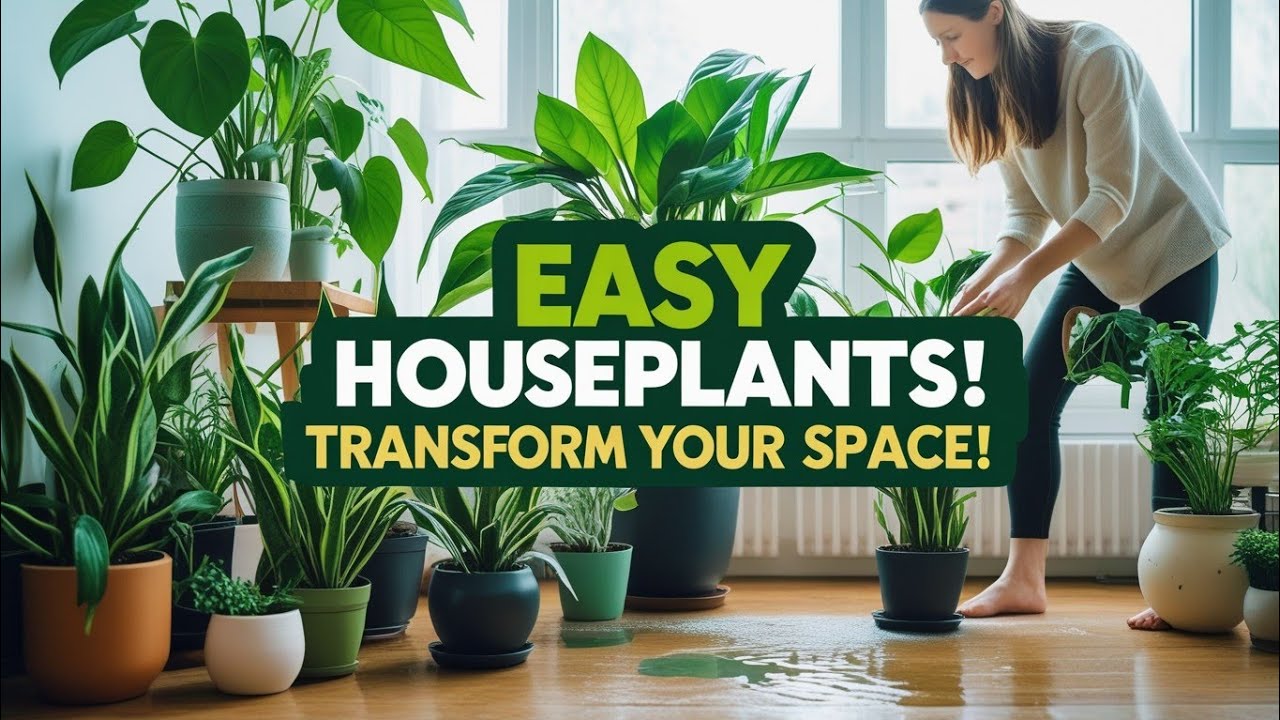Easy Houseplants for Beginners: Transform Your Space! - YouTube