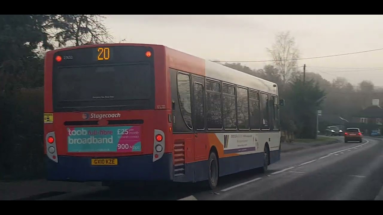 Here is the stagecoach bus 27652 on the number 20 in Normandy Wednesday ...