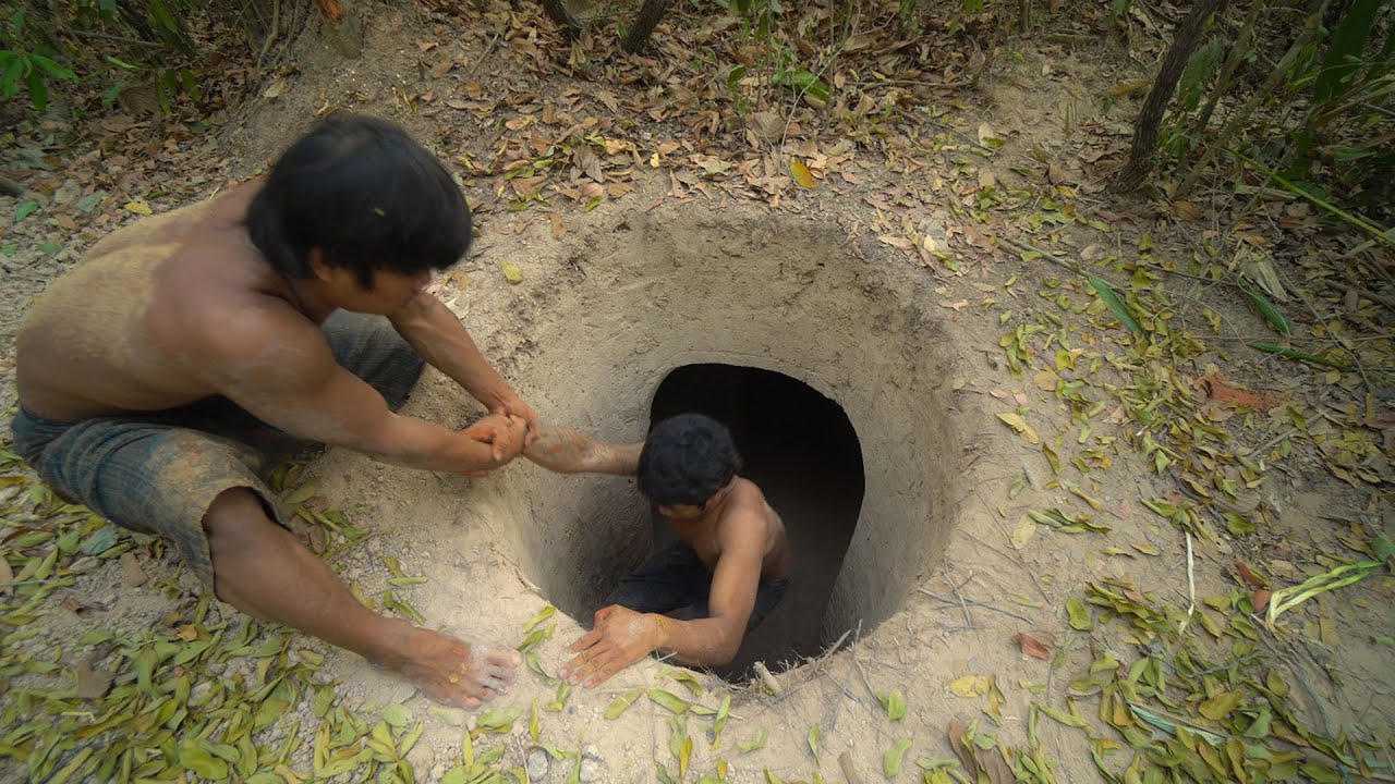 How To Build Temple Underground House By Digging Termite Cave - YouTube