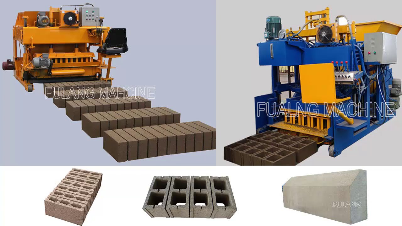 FL6-30 automatic mobile concrete block making machine - YouTube