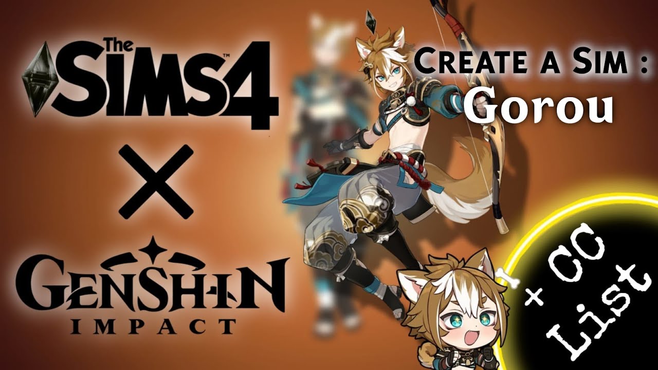 The Sims 4 X Genshin Impact | Create a Sim: Gorou + CC list | # 27 ...