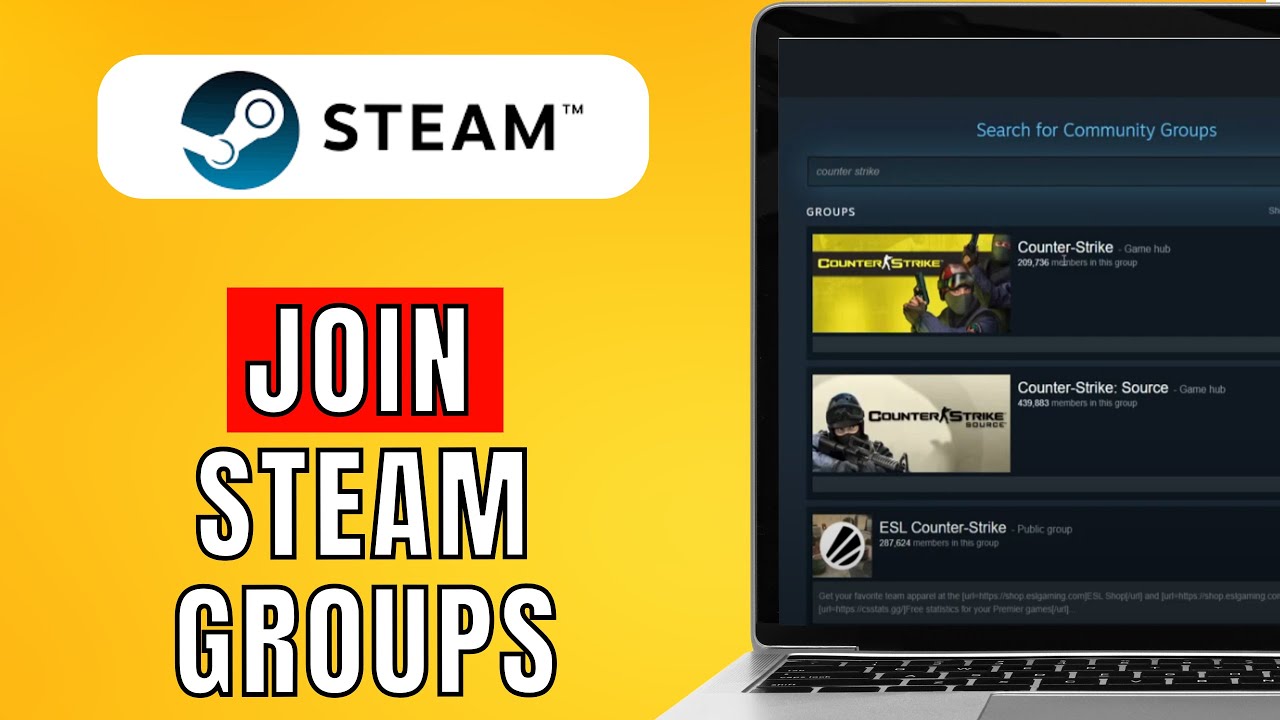 How To Join Steam Groups (2024) Quick Method - YouTube