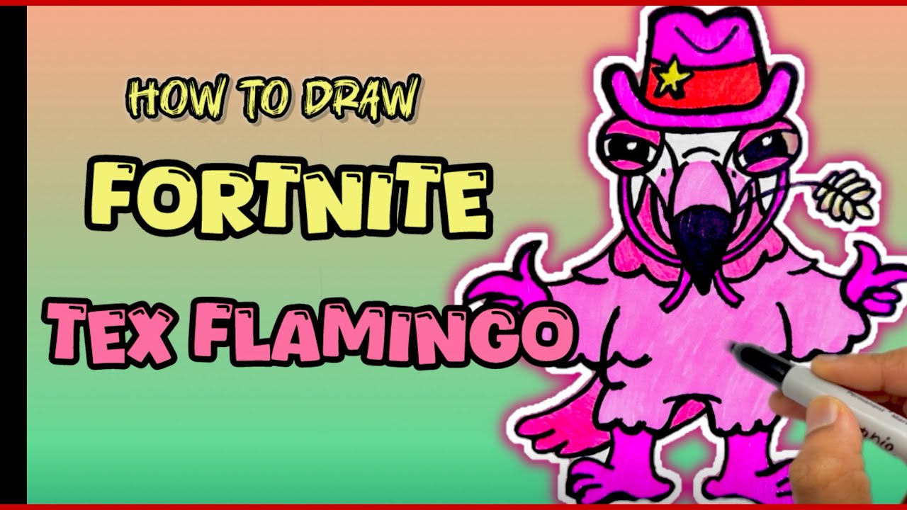How to Draw FORTNITE Tex Flamingo | step by step drawing @Simply_art931 ...