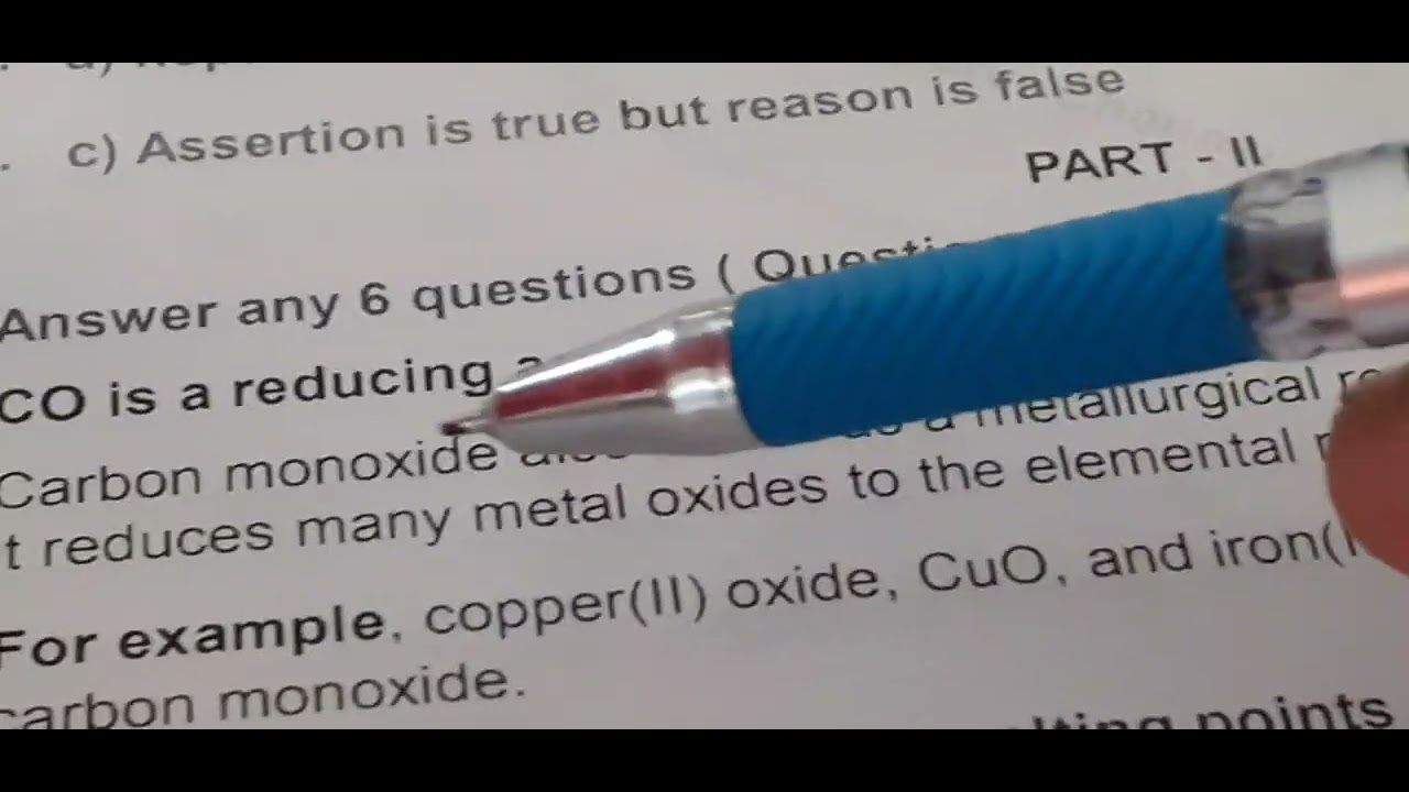 CO is good reducing agent Why? - YouTube