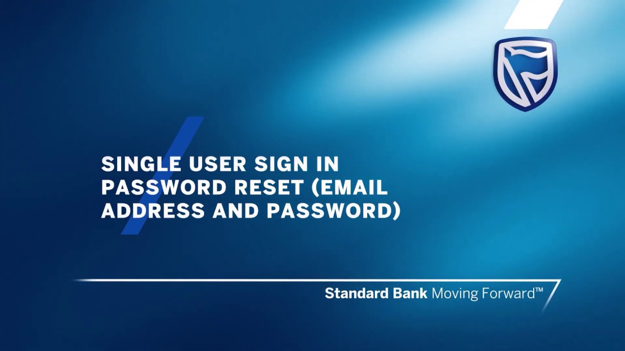 Single User Sign in Password reset (email address and password) - YouTube