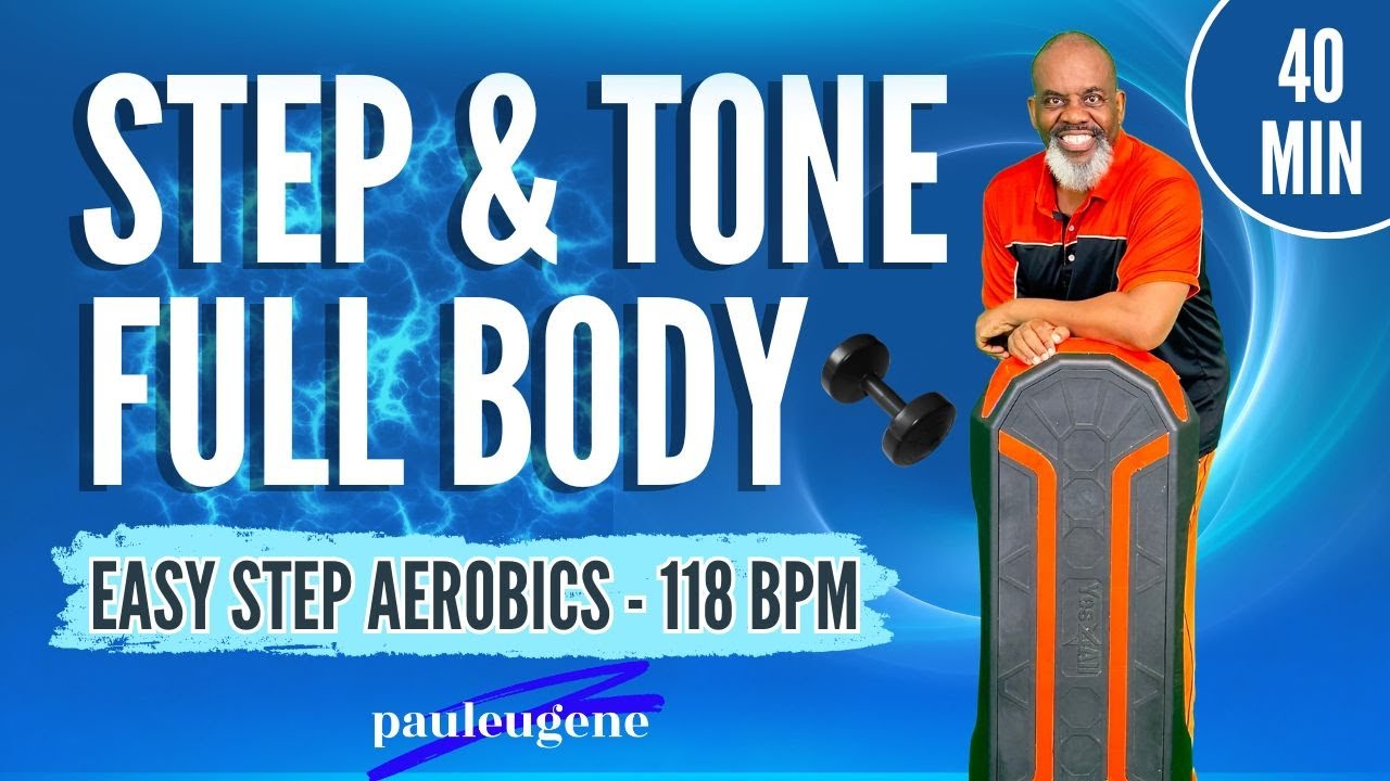 Easy Basic Step Aerobics with Weights | Toning & Cardio Combo 💪 - YouTube