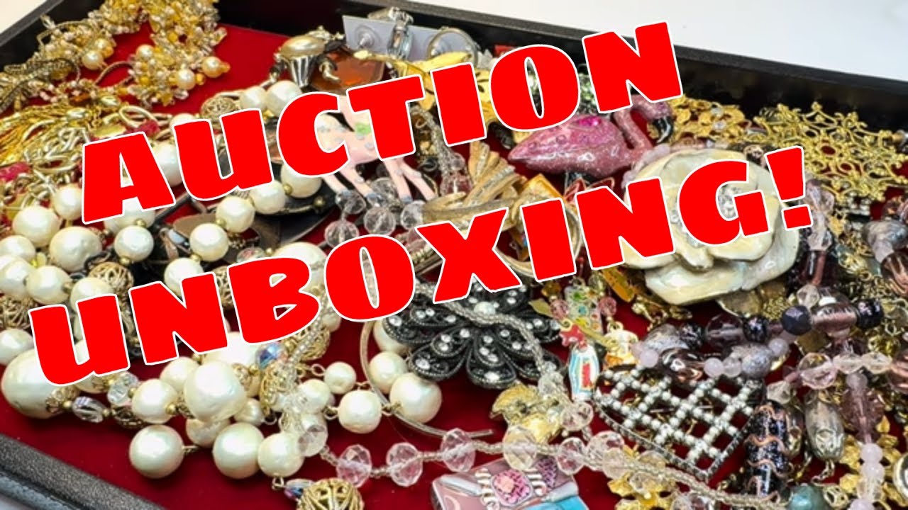 I Won This Fun and Funky Vintage Jewelry Auction Lot! It's Small But ...