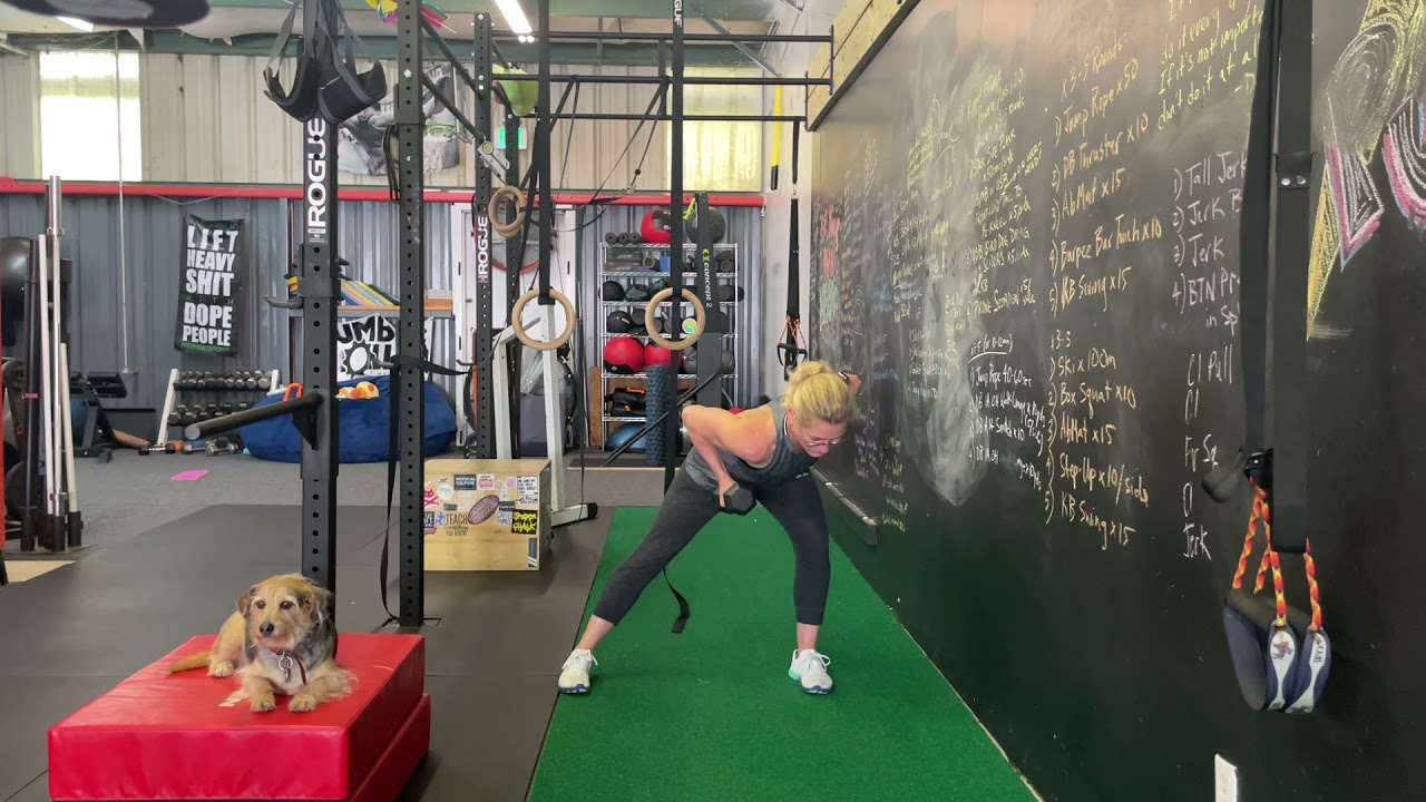 DB Lateral Step RDL + 1-Arm Row - YouTube