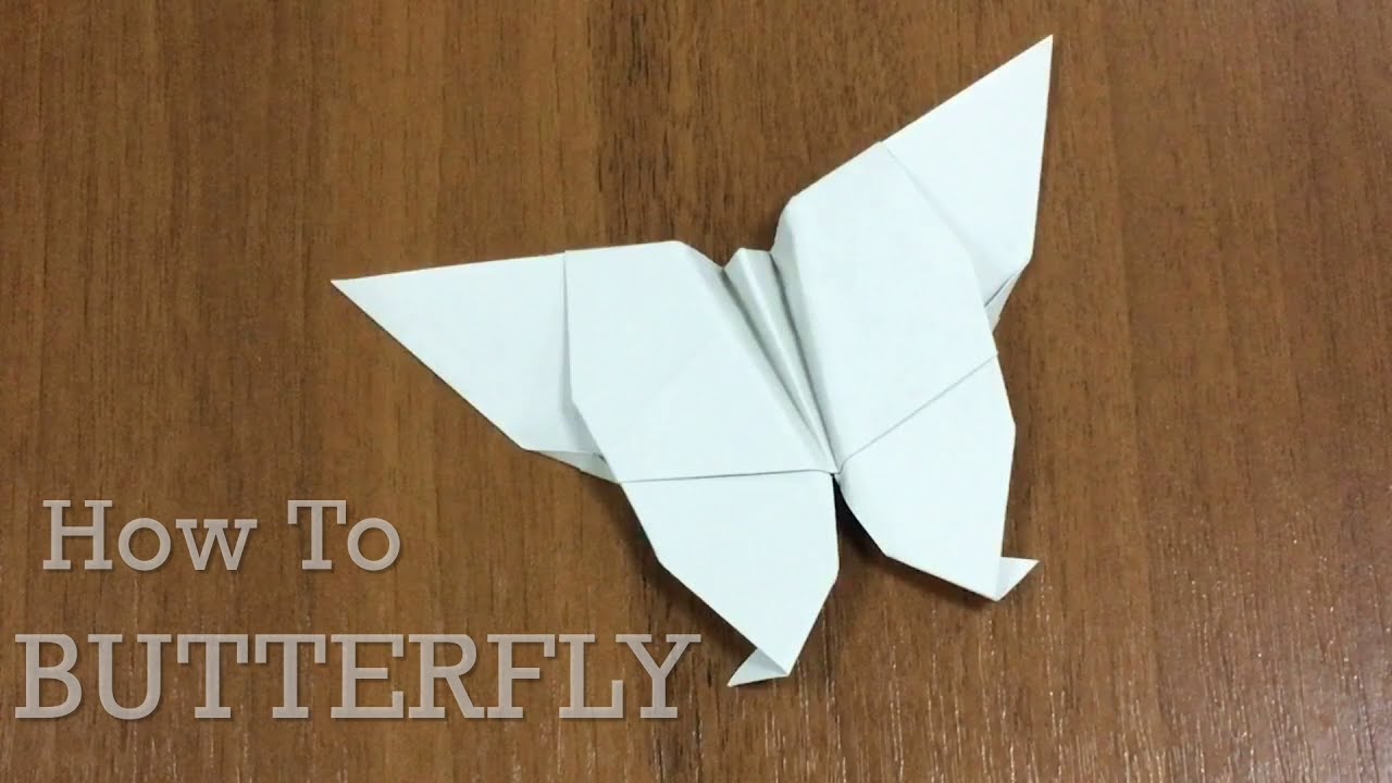 Beautiful BUTTERFLY Origami - Simple and Easy Paper Butterfly - YouTube