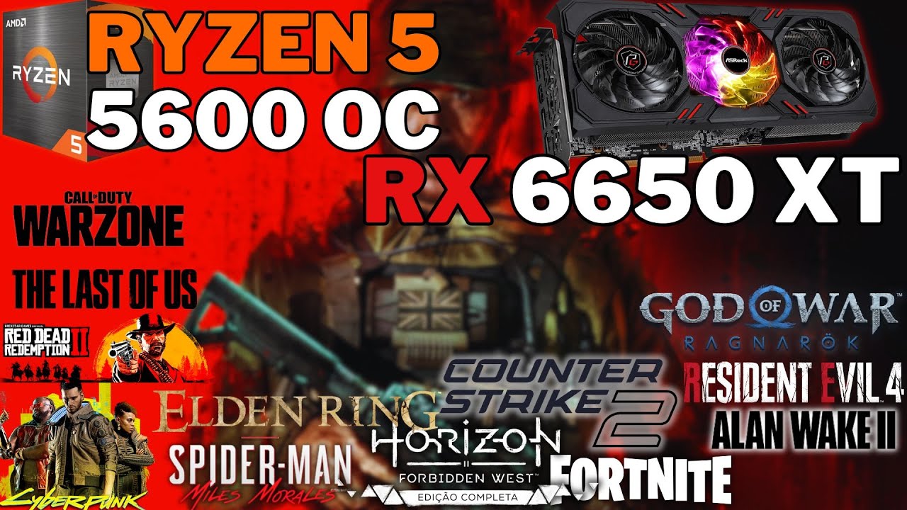 Ryzen 5 5600 OC PBO + RX 6650 XT - YouTube