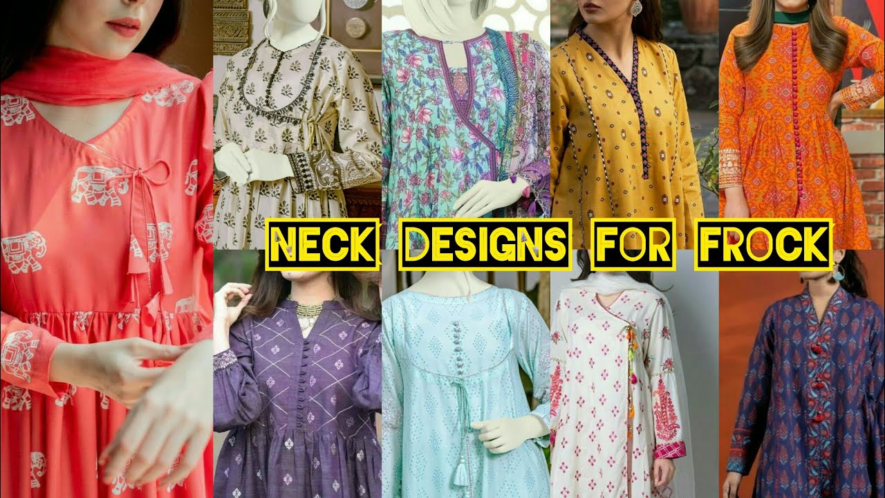 Simple Neck Designs For Frock | Latest Gale Ke Designs | Frocks ke liye ...