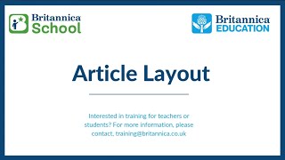 Article Layout
