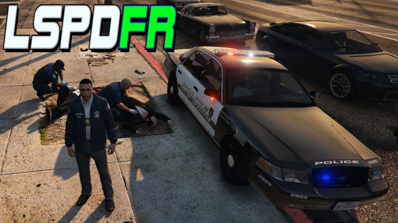 LSPDFR Ep 94: PATROLLING THE DOWNTOWN LOS SANTOS AREA. Ford CVPI LSPD ...