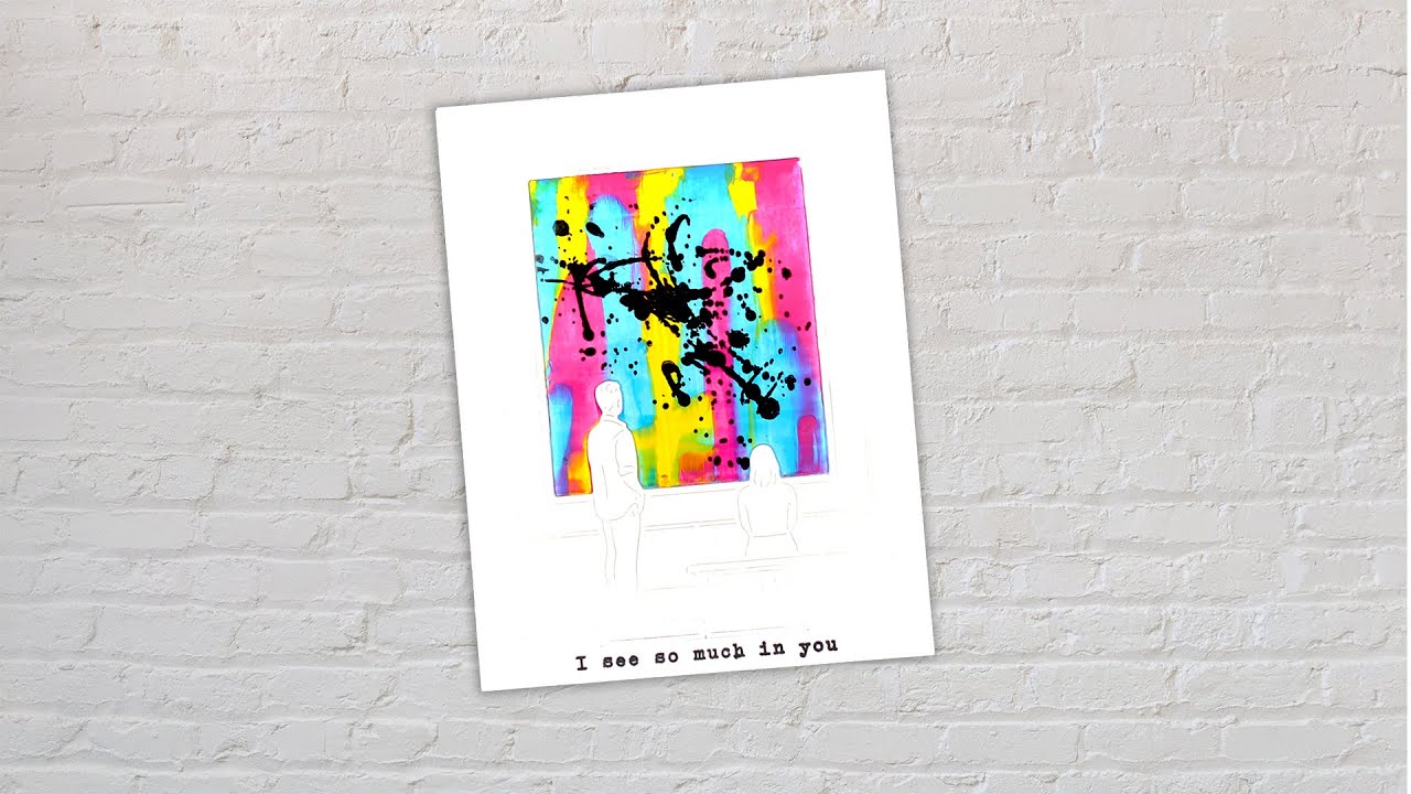 Scraped Paint Background Technique - YouTube