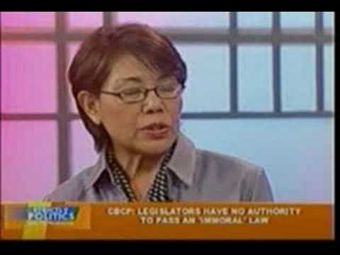 Janet Garin debate on reproductive health part1 - YouTube