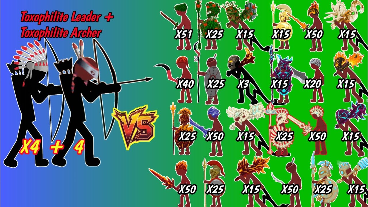 Toxophilite leader + Toxophilite Archer Survive all red stickman units🔥 ...