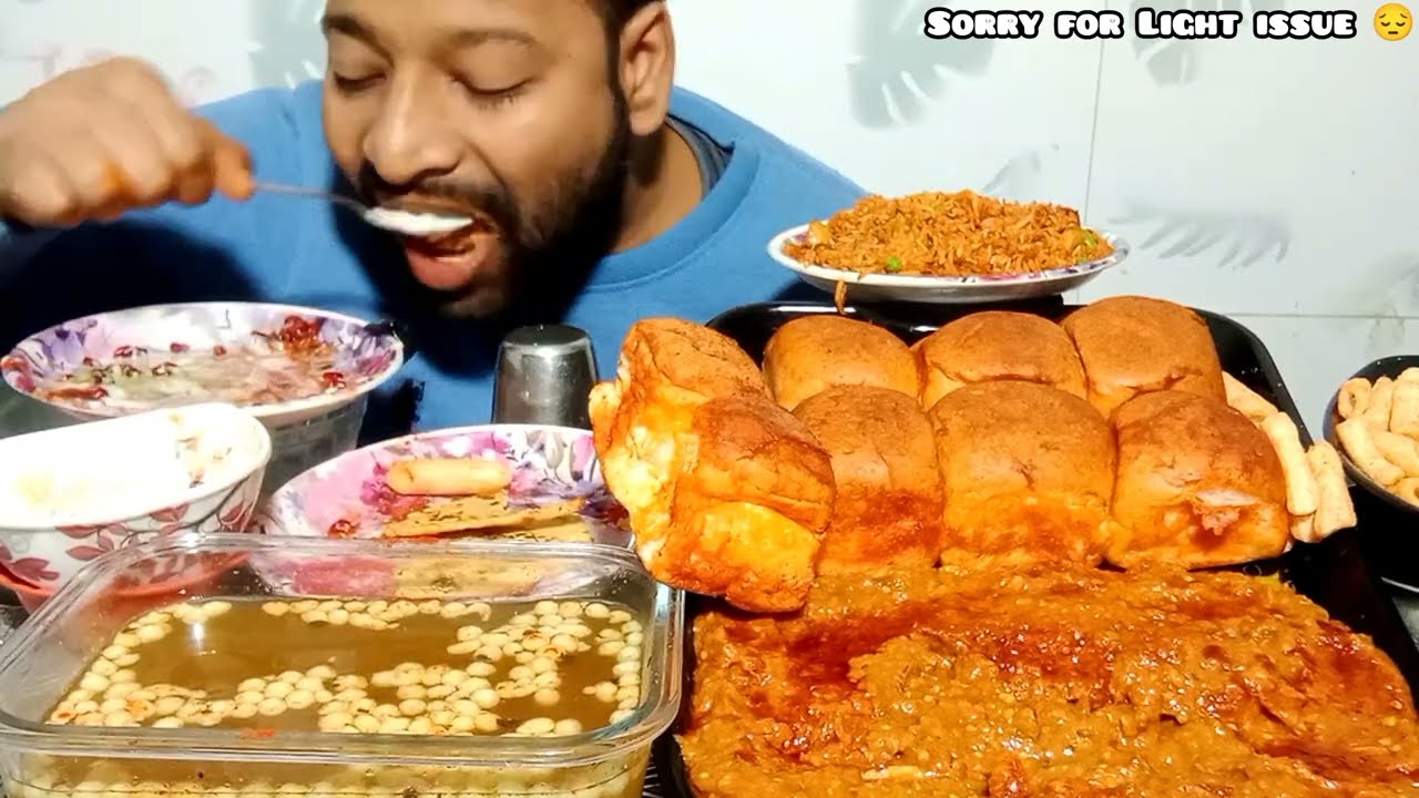 Tasty Pav Bhaji | Pav Bhaji Eating | Pav Bhaji Eating Asmr | chatora ki duniya | Mukbang ...