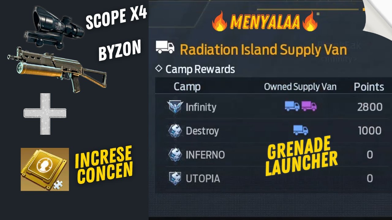 SANGAT MENYALAAA🔥🔥 - VAN SUPPLY WAR PLATINUM WAR ZONE CAMP Infinity Vs Inferno Vs Utopia Vs ...