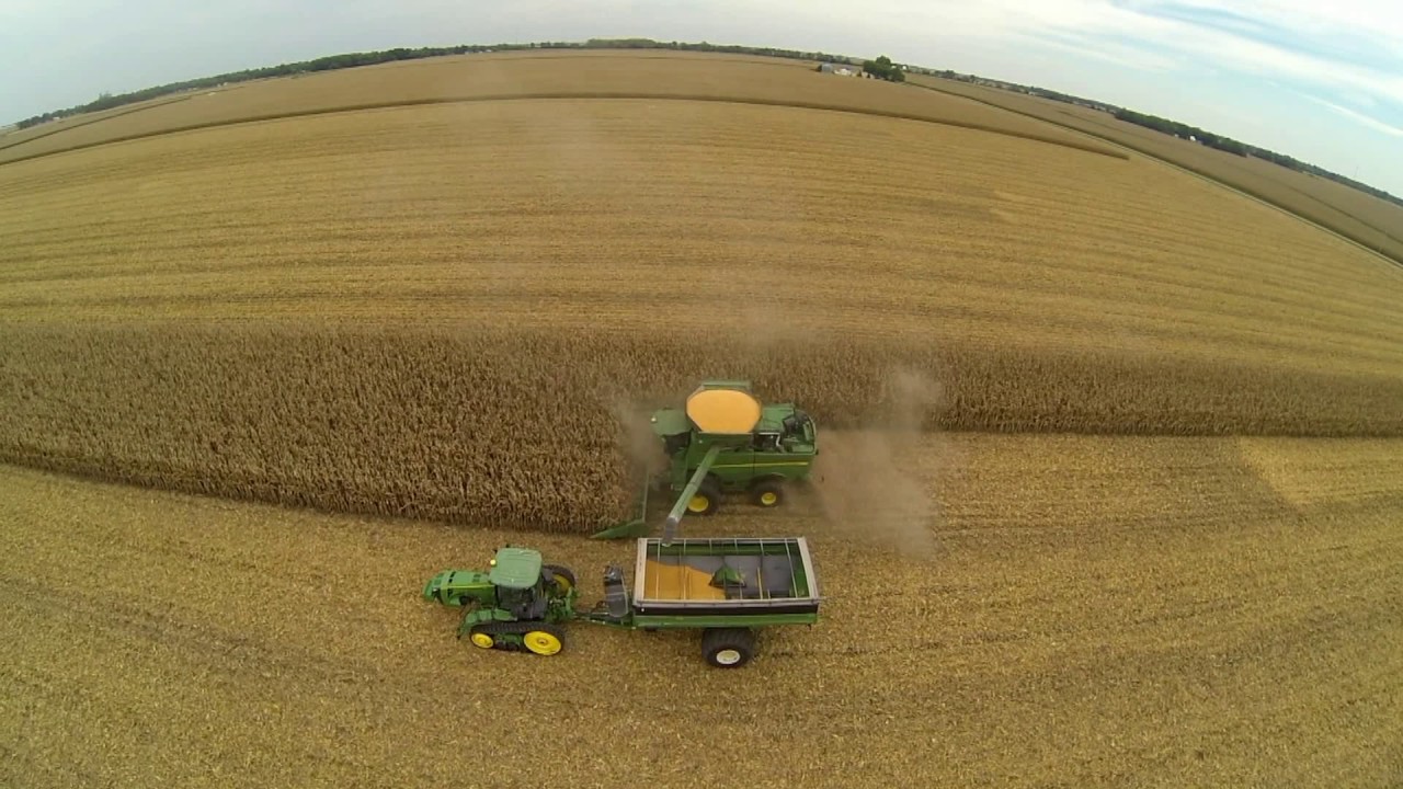 2016 - Farming operations aerial views compilation - YouTube