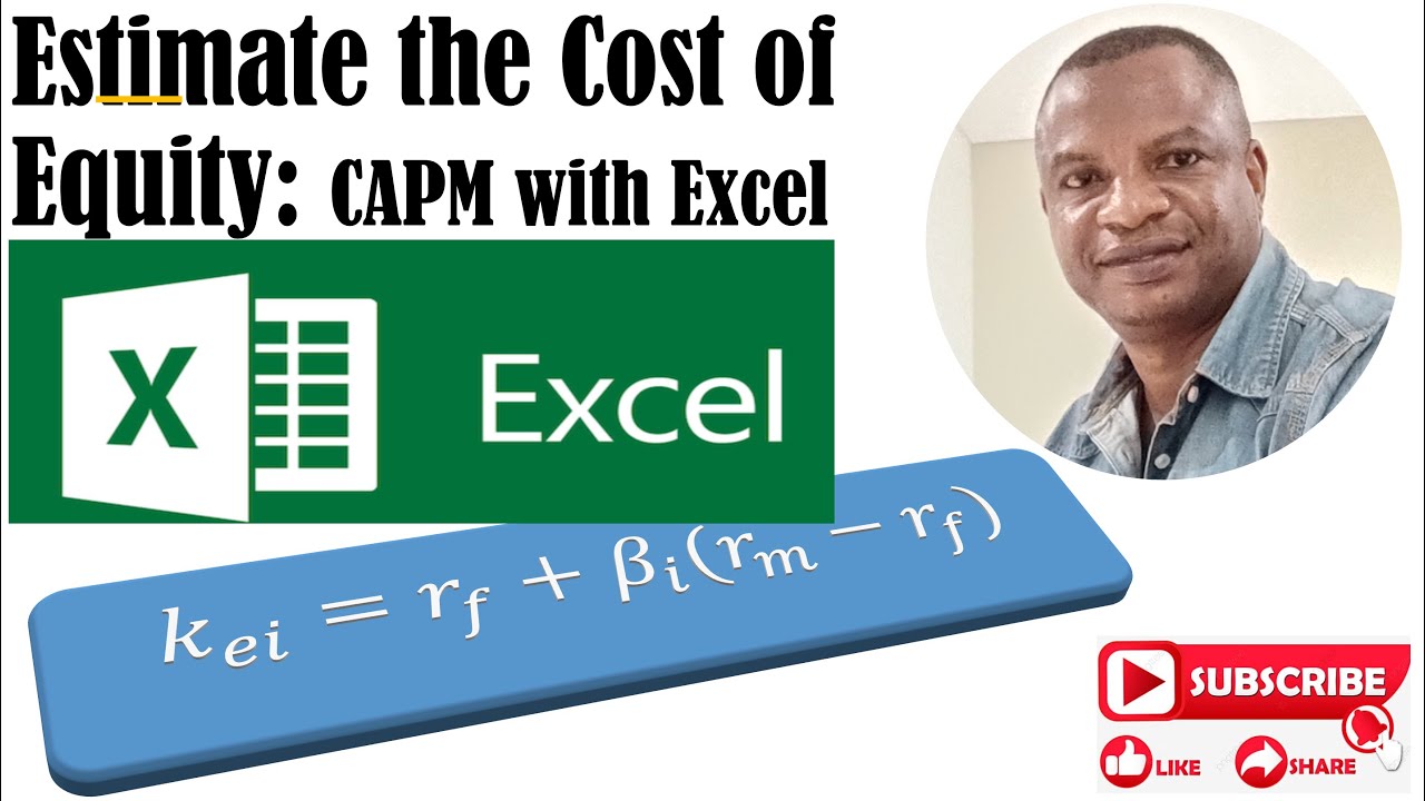 How to Estimate the Cost of Equity Using CAPM With Excel - YouTube