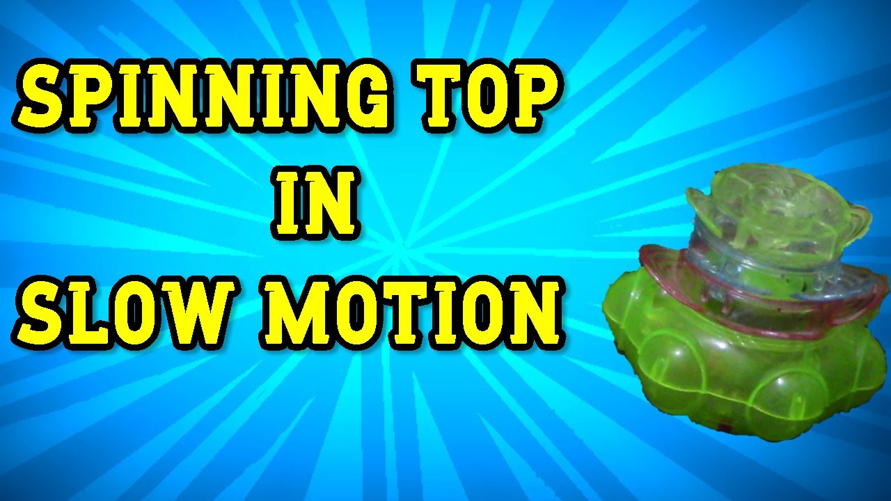 UFO Light Up Spinning Top in Slow Motion - YouTube