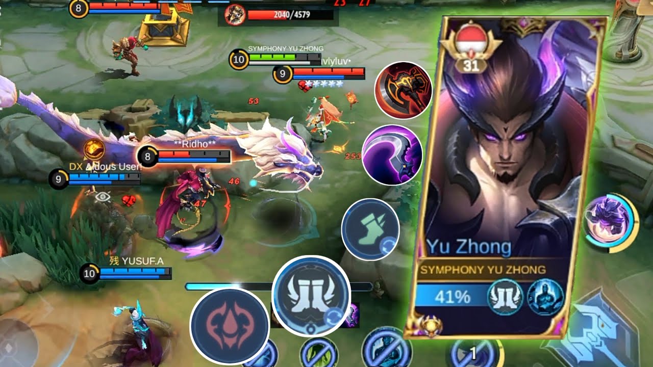 YOK BISA YOK!! YU ZHONG SOLO BAR BAR MENUJU MYTHICAL GLORY NO SKIN ...