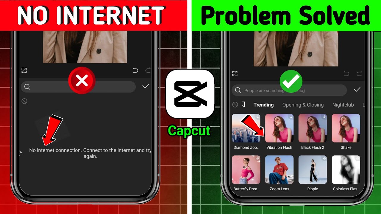 How To Fix Capcut No Internet | Capcut Me No Internet Connection ...