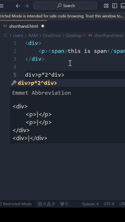 HTML Shortcuts | HTML Shorthand Tricks | Be Like a Pro - YouTube