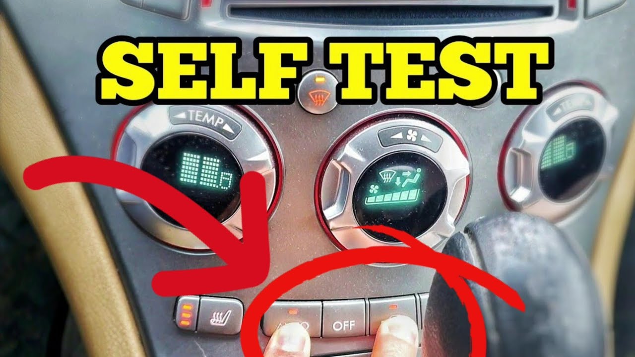 Climate control SElF TEST Subaru Tribeca - YouTube