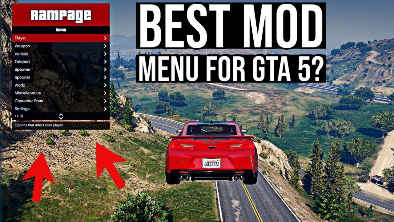 Comment avoir un mod menu gta5 (Rampage) - YouTube