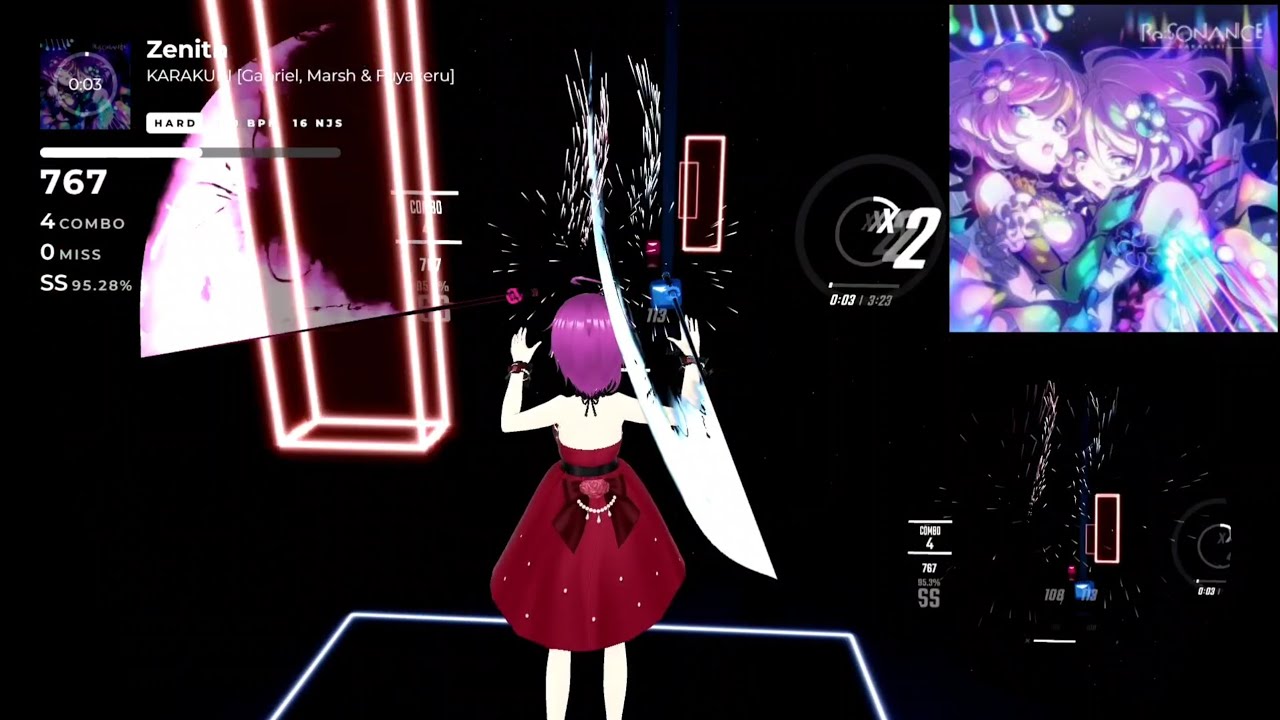 【BeatSaber】Zenith / KARAKURI / Hard (Full Combo) 【ビートセイバー】 - YouTube