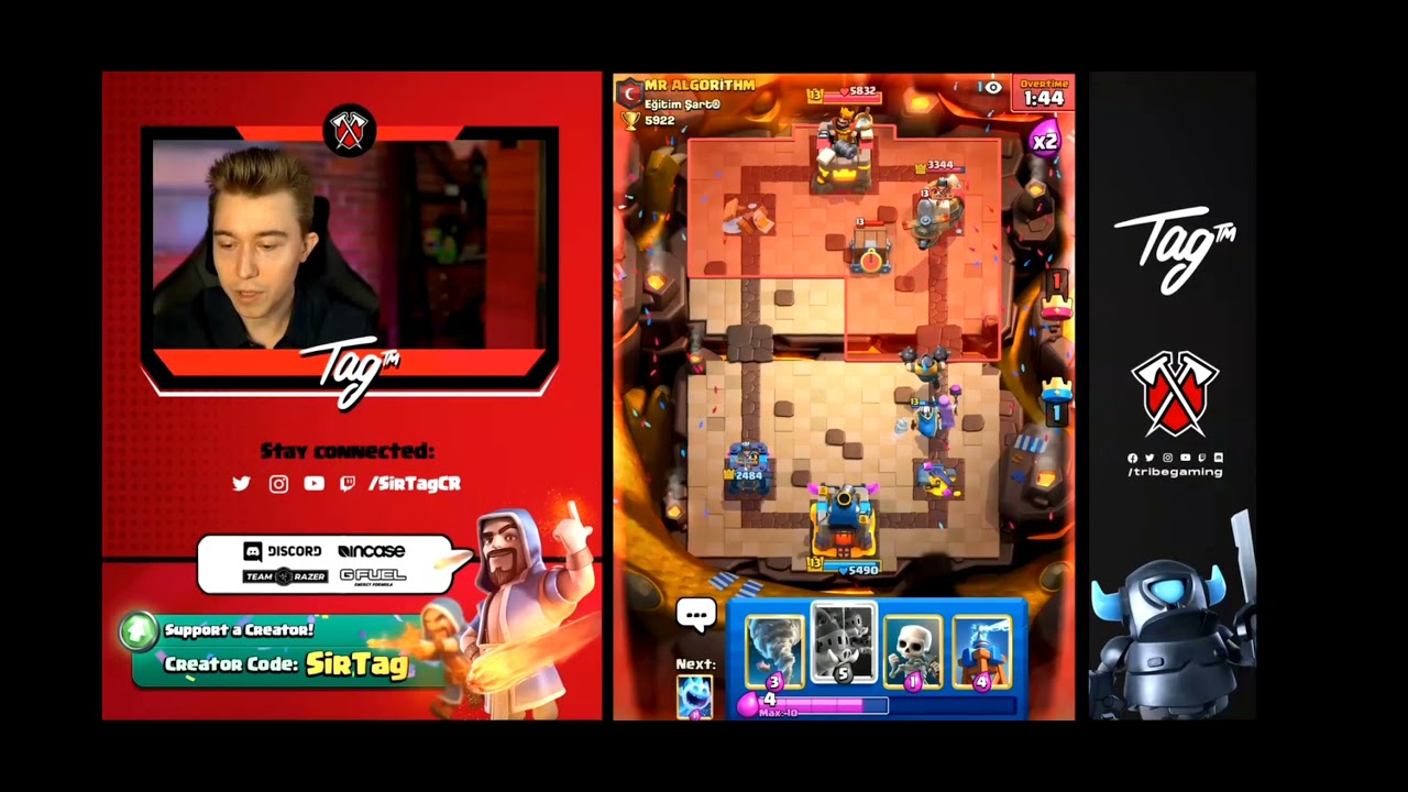 Sir Tag cr was beaten by MR ALGORİTHM while streaming - YouTube