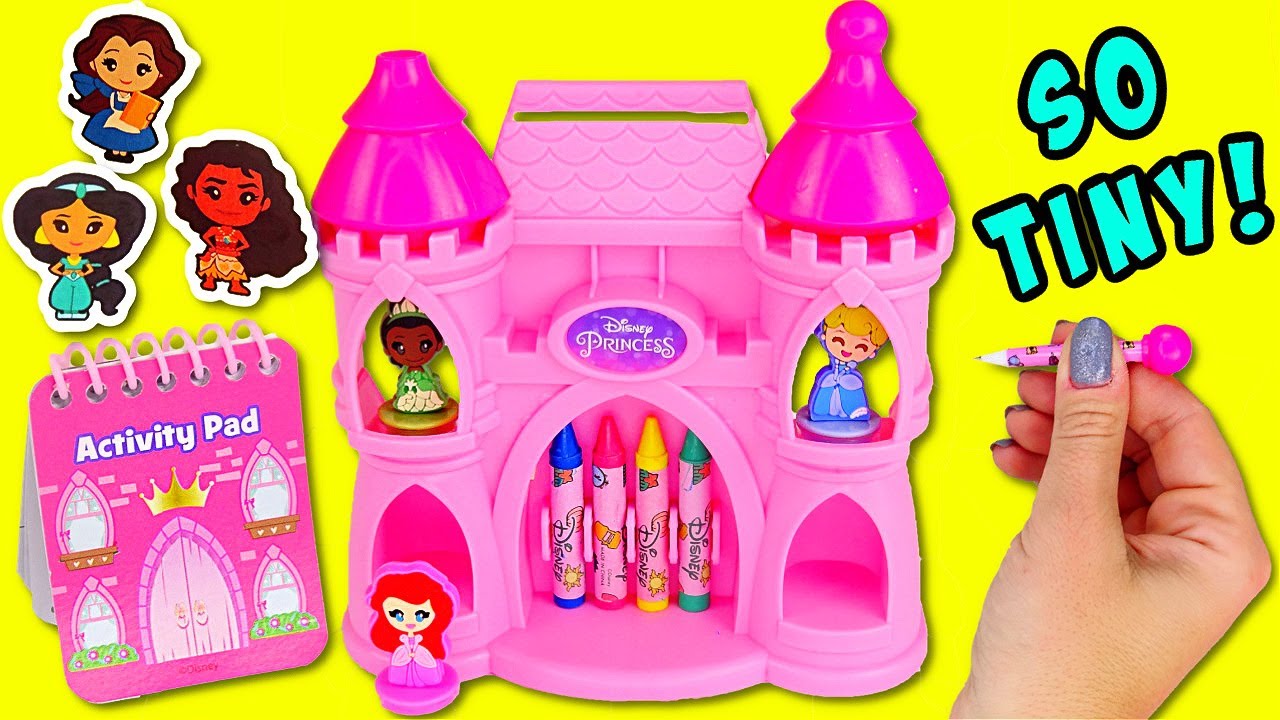 Disney Princess Design Activity Castle with Princesses and Games! - YouTube