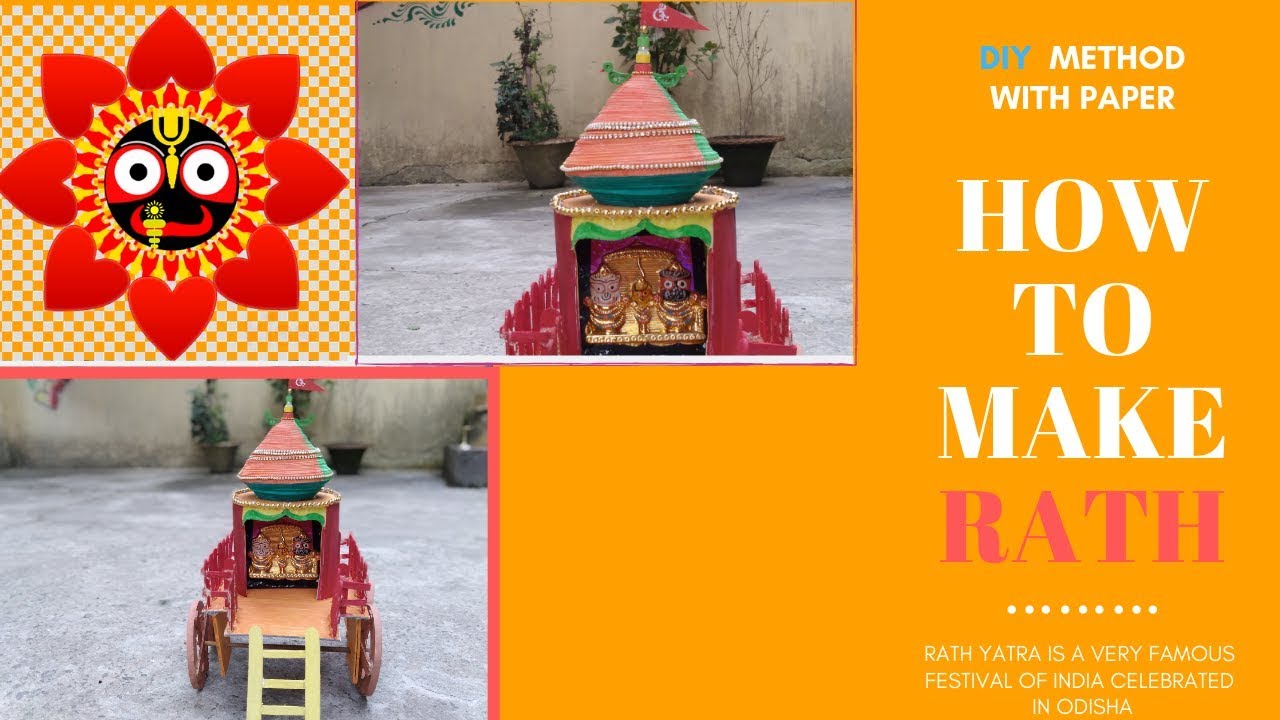 HOW TO MAKE RATH/CART|DIY EASY METHOD|DIY ART INDIA - YouTube